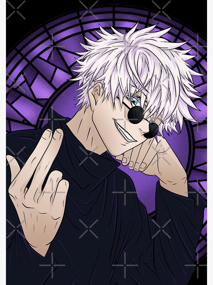 "Satoru Gojo from Jujutsu Kaisen Stained Glass Original Artwork by ...