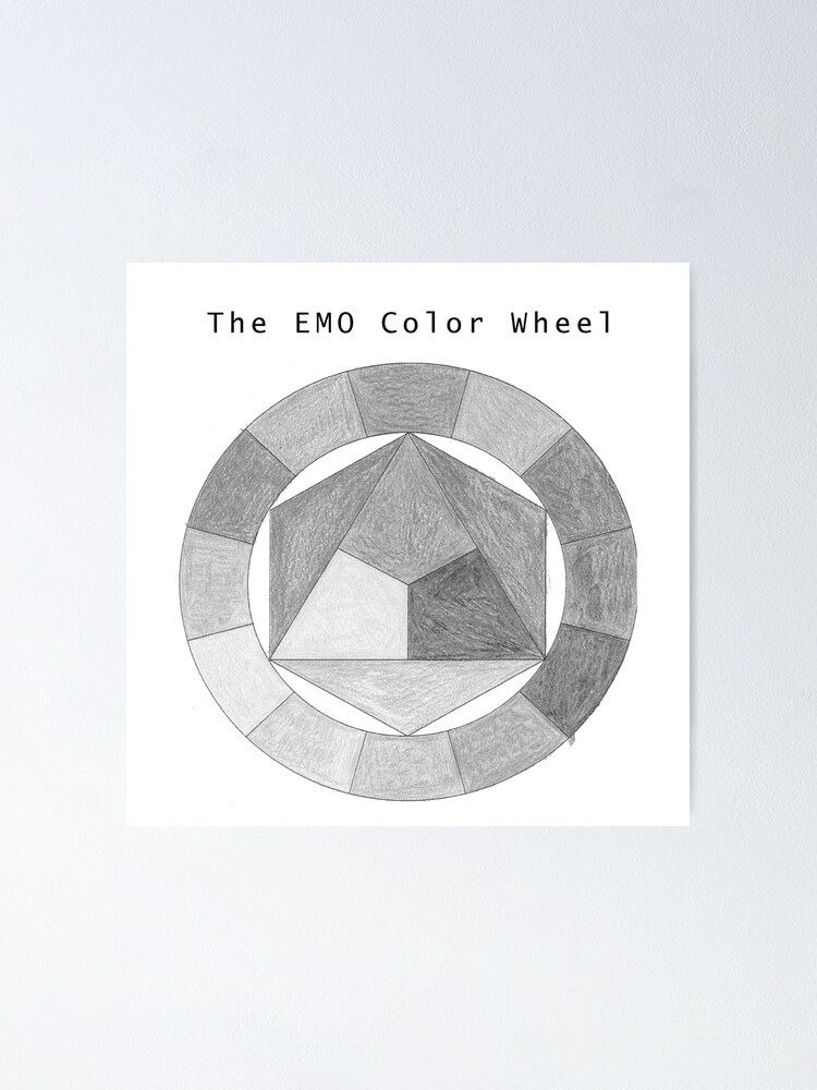 "The EMO Color Wheel" Poster by BDodman | Redbubble