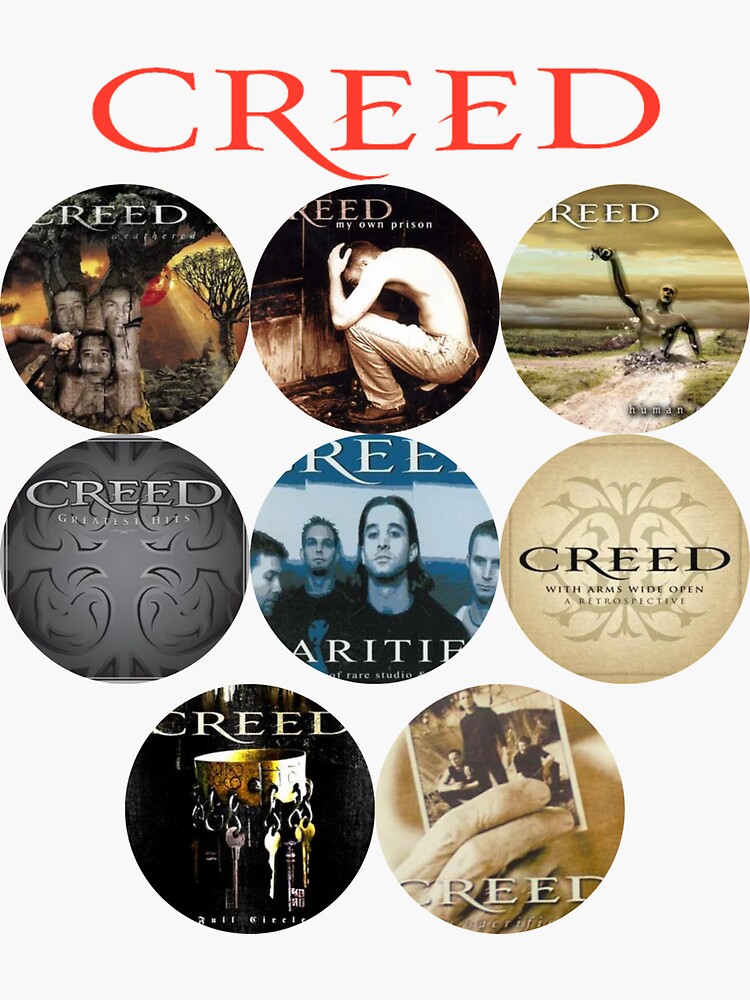 "Creed band t shirt and sticker | Creed band Hoodie" Sticker for Sale ...