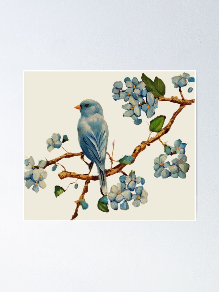 "Bird On A Tree Branch" Poster for Sale by Art4u-Shop | Redbubble
