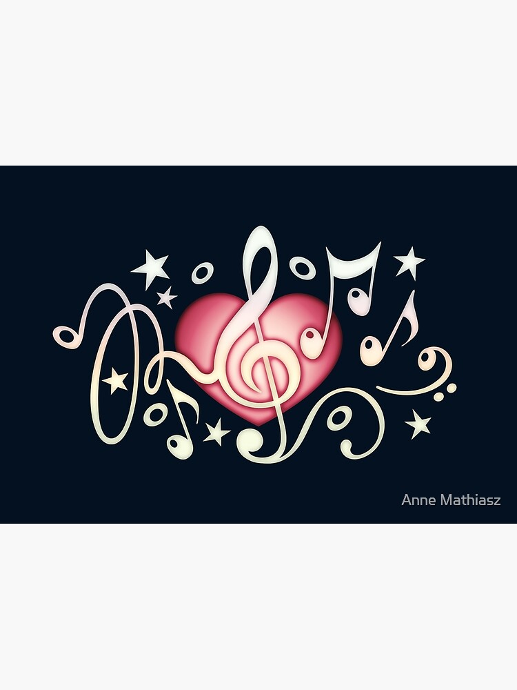 "Music Heart, Musical Notes, Treble Clef, Stars, Choir, Festival ...