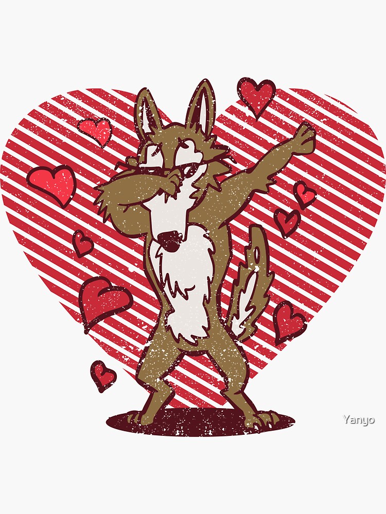 "Spotted German Shepherd Dog Heart Valentine's Day" Sticker for Sale by ...