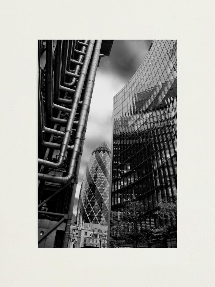 "30 St Mary Axe The Gherkin Lloyds and Willis Building" Photographic ...