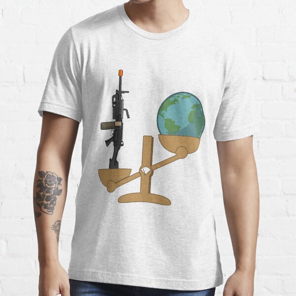 "Tactical/Airsoft- Weight of the World vs M249" T-shirt for Sale by ...