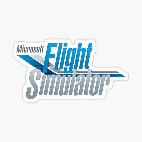 "Microsoft Flight Simulator" Sticker for Sale by Worldtrendmerch ...
