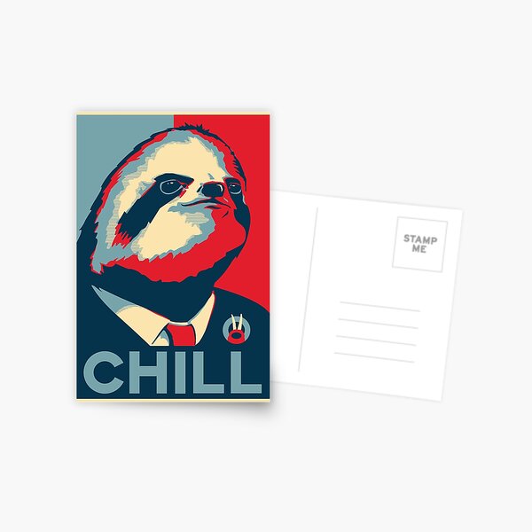 "Vote Sloth for President" Postcard for Sale by Gamma-Ray | Redbubble
