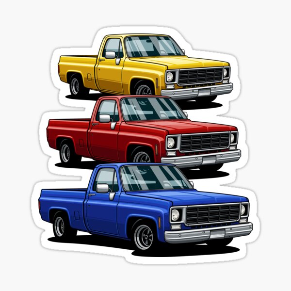 "Chevy C10 Pickup Truck " Sticker for Sale by OlegMarkaryan | Redbubble