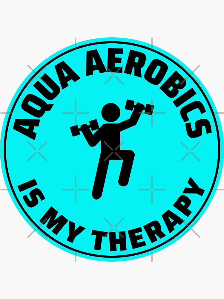 "Water Aerobics Aquatic Fitness Aqua Exercise" Sticker for Sale by ...