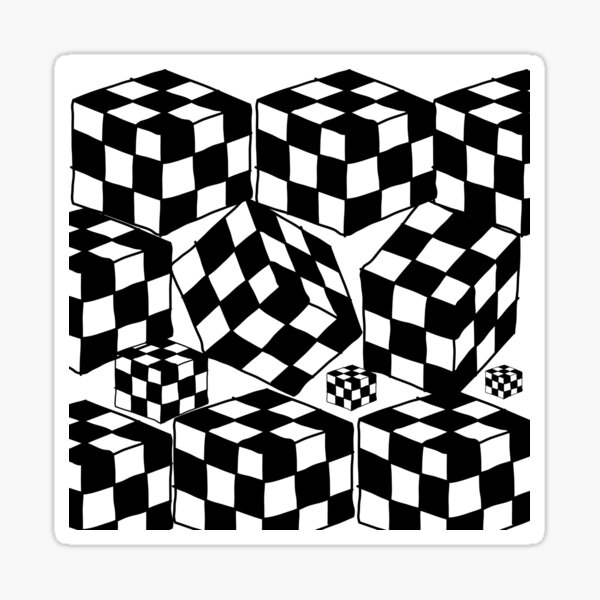 "Cubic box" Sticker for Sale by newwan | Redbubble