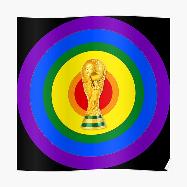 "World Cup Rainbow Pride Retro Mod Roundel" Poster for Sale by ...