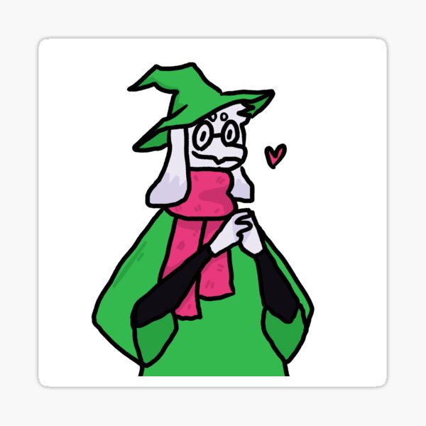 "Ralsei my beloved" Sticker for Sale by ItzKarmaz | Redbubble