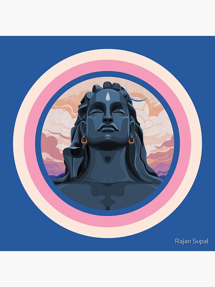 "Adiyogi Shiva, Statue of unity" Poster for Sale by Rajan Supal | Redbubble