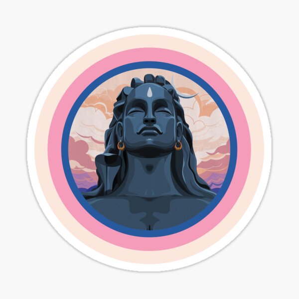 "Adiyogi Shiva, Statue of unity" Sticker for Sale by rajsupal | Redbubble