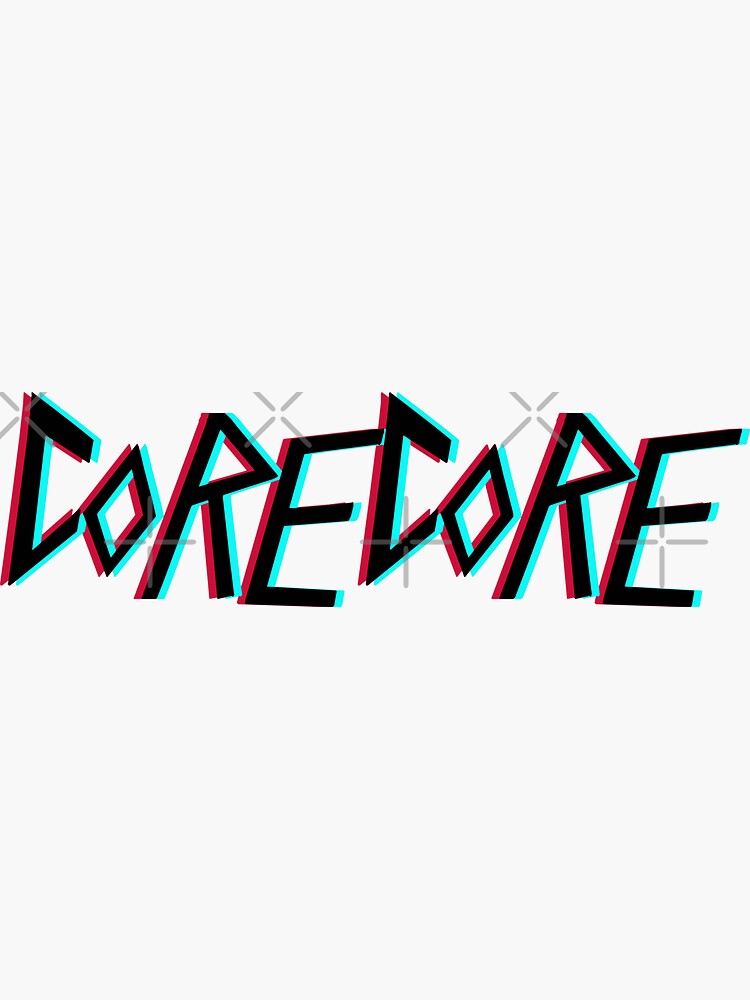 "CORECORE" Sticker for Sale by Borg219467 | Redbubble