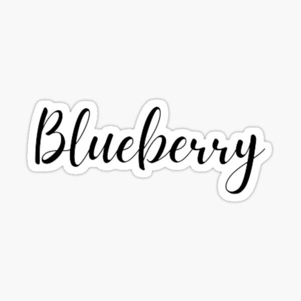 "Blueberry" Sticker for Sale by MuzamilAhmed | Redbubble