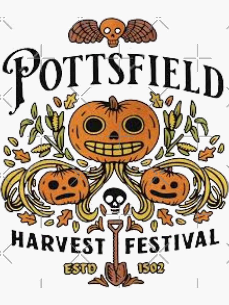 "Pottsfield Harvest Festival,Garden " Sticker for Sale by Brindom ...