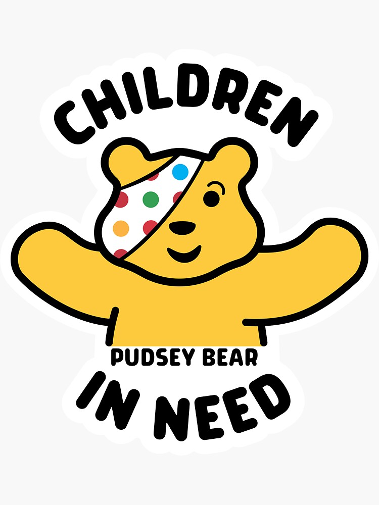 "Tesco Pudsey Bear" Sticker for Sale by maarse | Redbubble