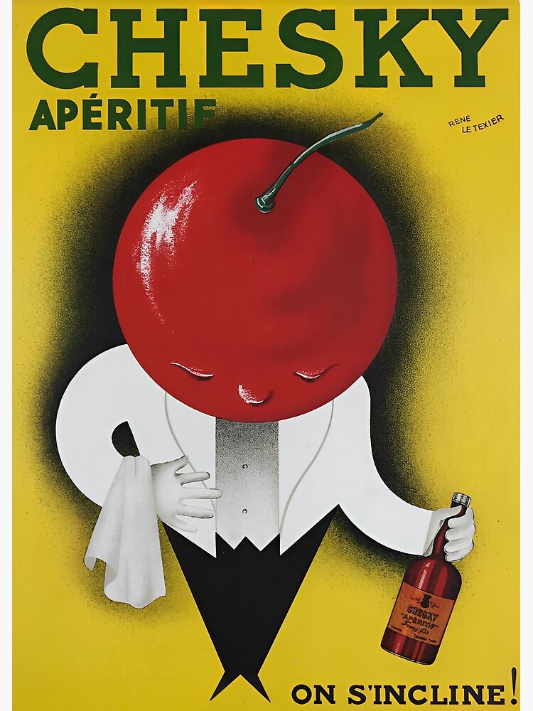 1926 Yellow Version Of Cheksy French Cherry-whisky Premium Matte ...