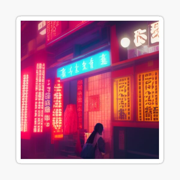 "Warm Japanese Street Vendor" Sticker for Sale by DesignerKin | Redbubble