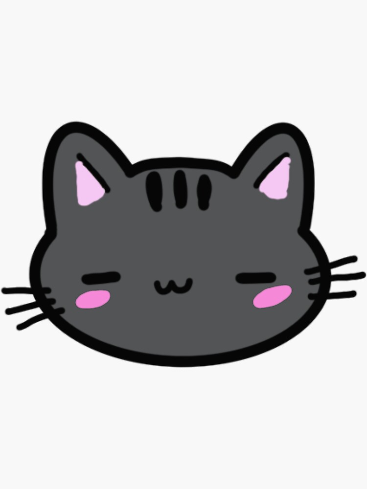 "Black Cat 11 - HaPi Doodles" Sticker for Sale by HaPi-Doodles | Redbubble