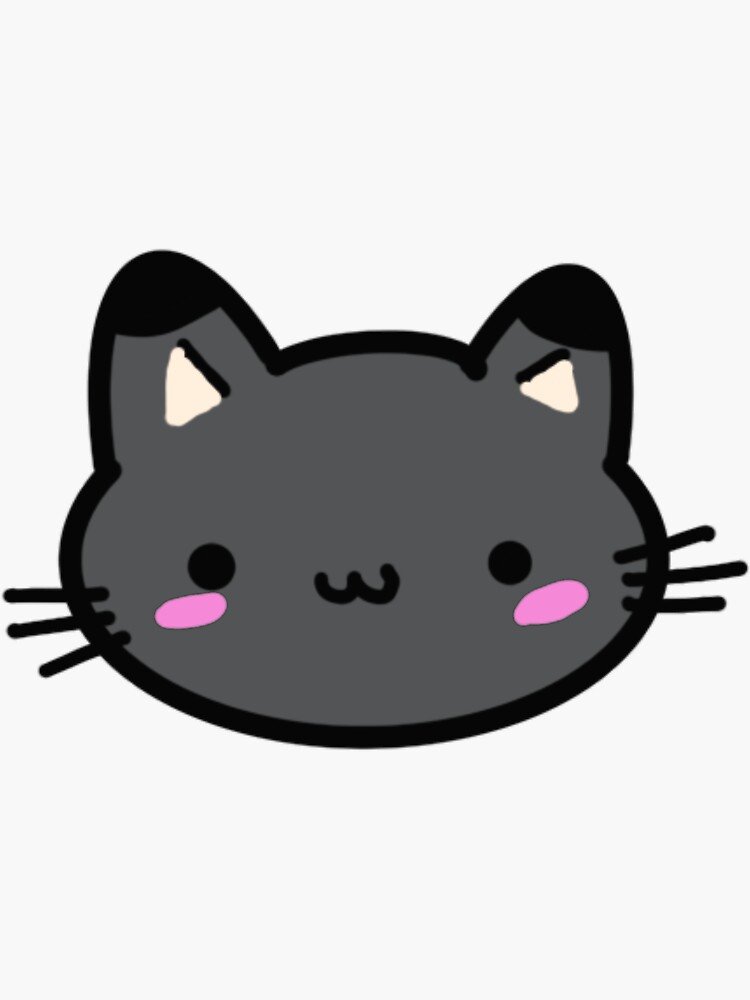 "Black Cat 12 - HaPi Doodles" Sticker for Sale by HaPi-Doodles | Redbubble