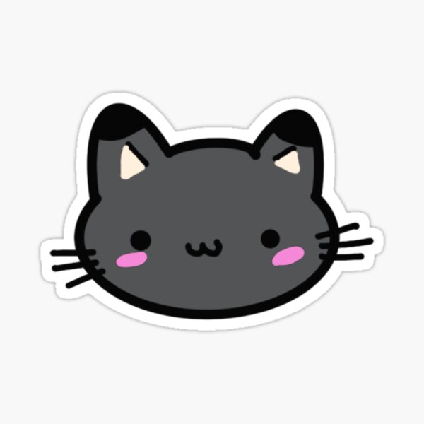 "Black Cat 12 - HaPi Doodles" Sticker for Sale by HaPi-Doodles | Redbubble
