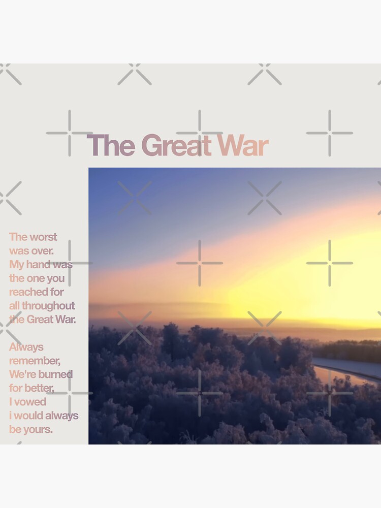 "Taylor Swift | Midnights | The Great War" Sticker for Sale by ...