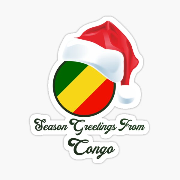 "Season Greetings from Congo" Sticker for Sale by frexxx | Redbubble
