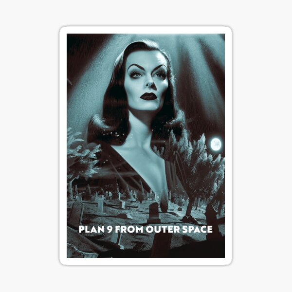 "Plan 9 from Outer Space (1959)" Sticker for Sale by MonoMagic | Redbubble