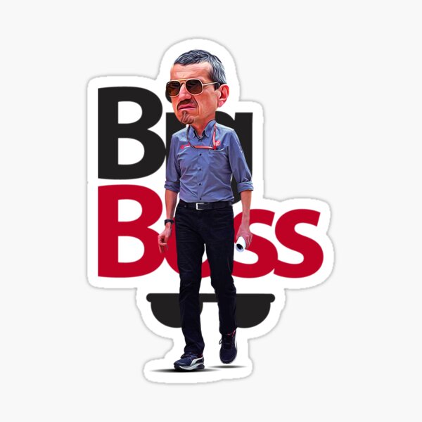 "Günther Steiner - Big Boss " Sticker for Sale by Rflectionart | Redbubble