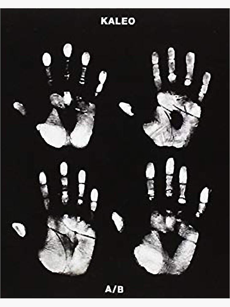 "logo kaleo ab tour 2022 tanganhitam7676" Sticker for Sale by ...