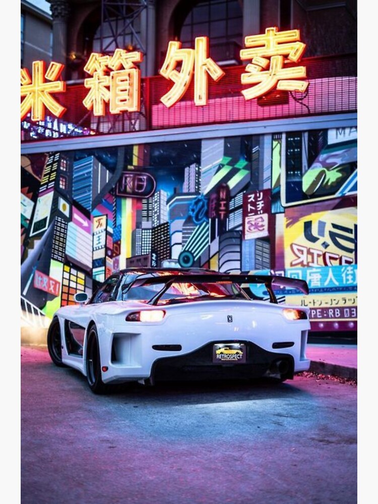 "White Veilside Rx7 FD" Sticker for Sale by shanilhasantha | Redbubble