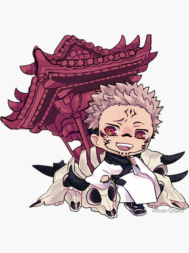 "Sukuna, jujutsu kaisen" Sticker for Sale by Ricon-Otaku | Redbubble