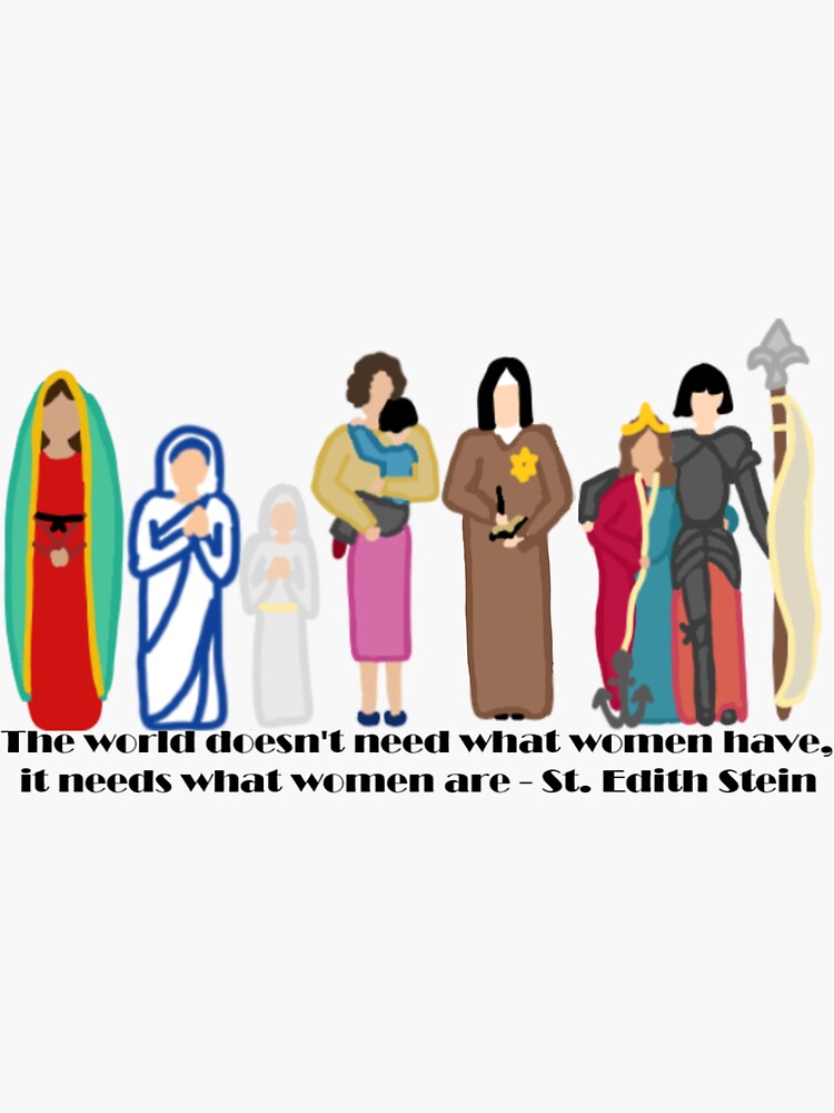 "Inspiring Catholic Saints (women version) " Sticker for Sale by ...