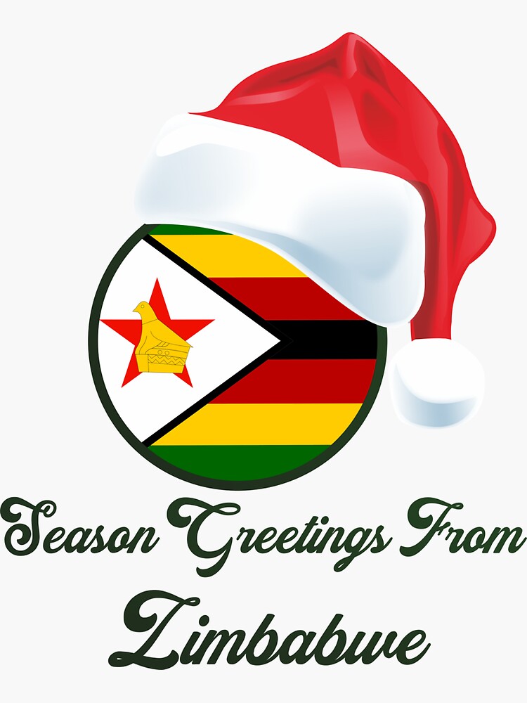 " Season Greetings from Zimbabwe" Sticker for Sale by frexxx | Redbubble