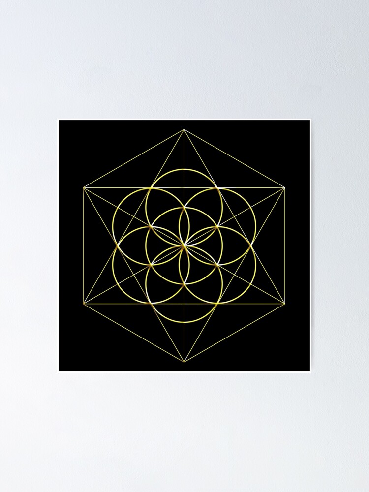"Seed Of Life, Sacred Geometry Symbol" Poster for Sale by Vatroslav | Redbubble