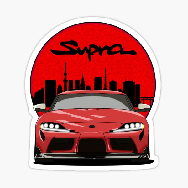 "Toyota GR Supra, Supra MK5, JDM Car" Sticker for Sale by T-JD | Redbubble