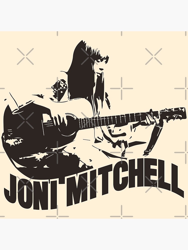 "Joni Mitchell Canadian-American singer illustration " Poster for Sale ...