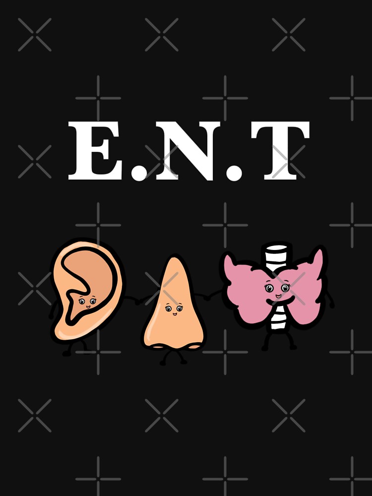 "Ent doctor black" T-shirt for Sale by Mermaidssparkle | Redbubble ...