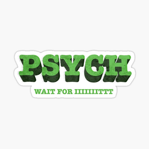 "Psych" Sticker for Sale by ilovepsych | Redbubble