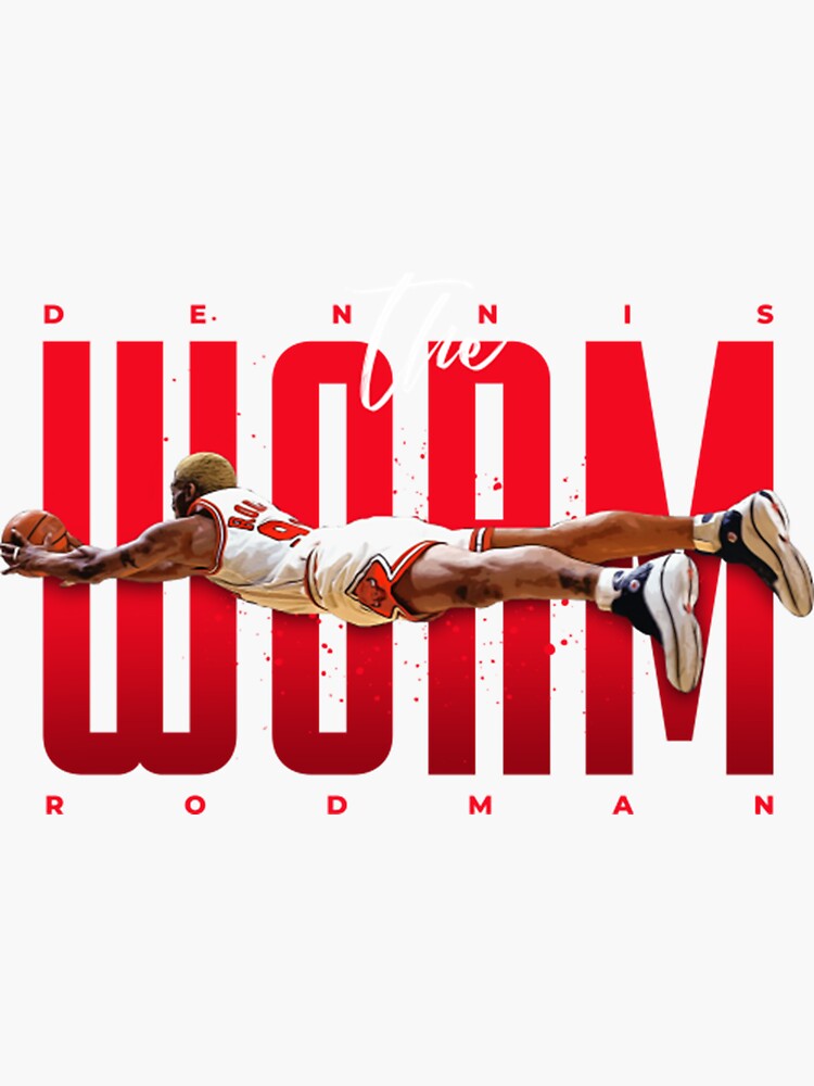"Dennis The Worm Rodman " Sticker for Sale by judy0jv2isa | Redbubble