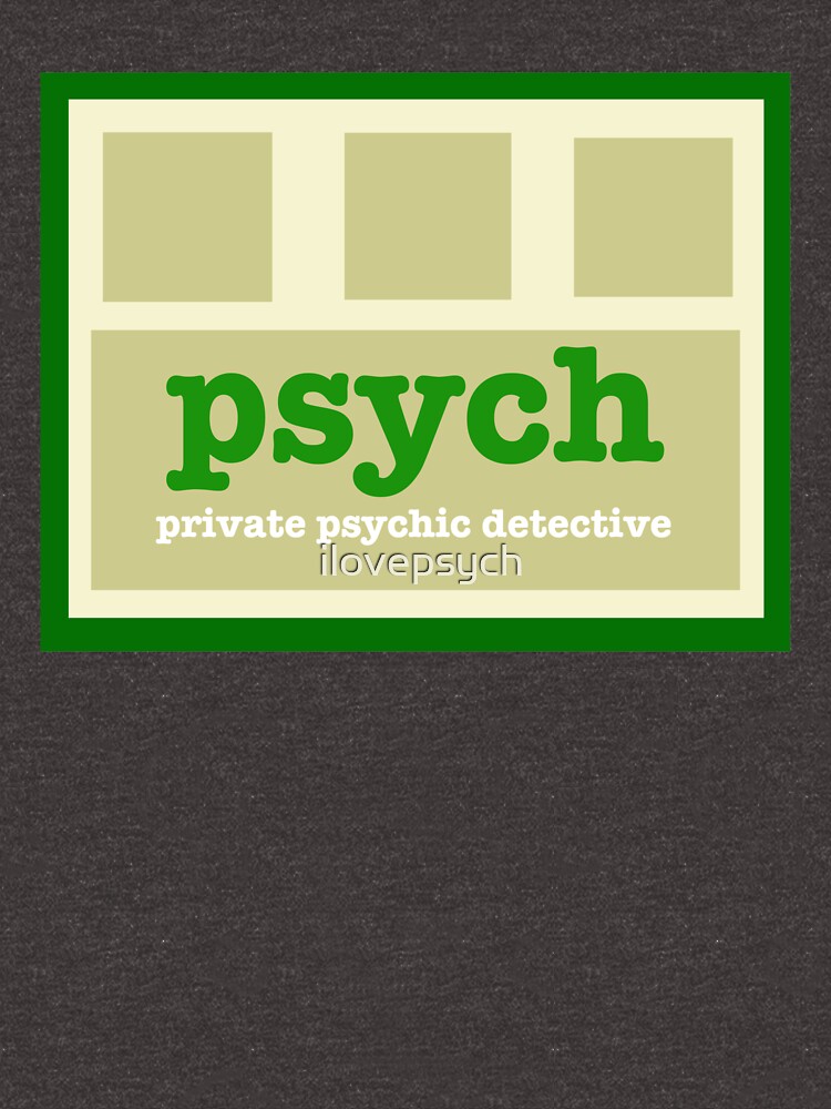 "psych" T-shirt for Sale by ilovepsych | Redbubble | psych t-shirts ...