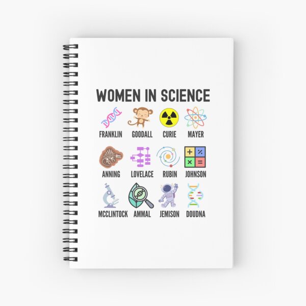 Cuaderno de espiral «Mujeres en la ciencia - Mujer científica, Mes de ...