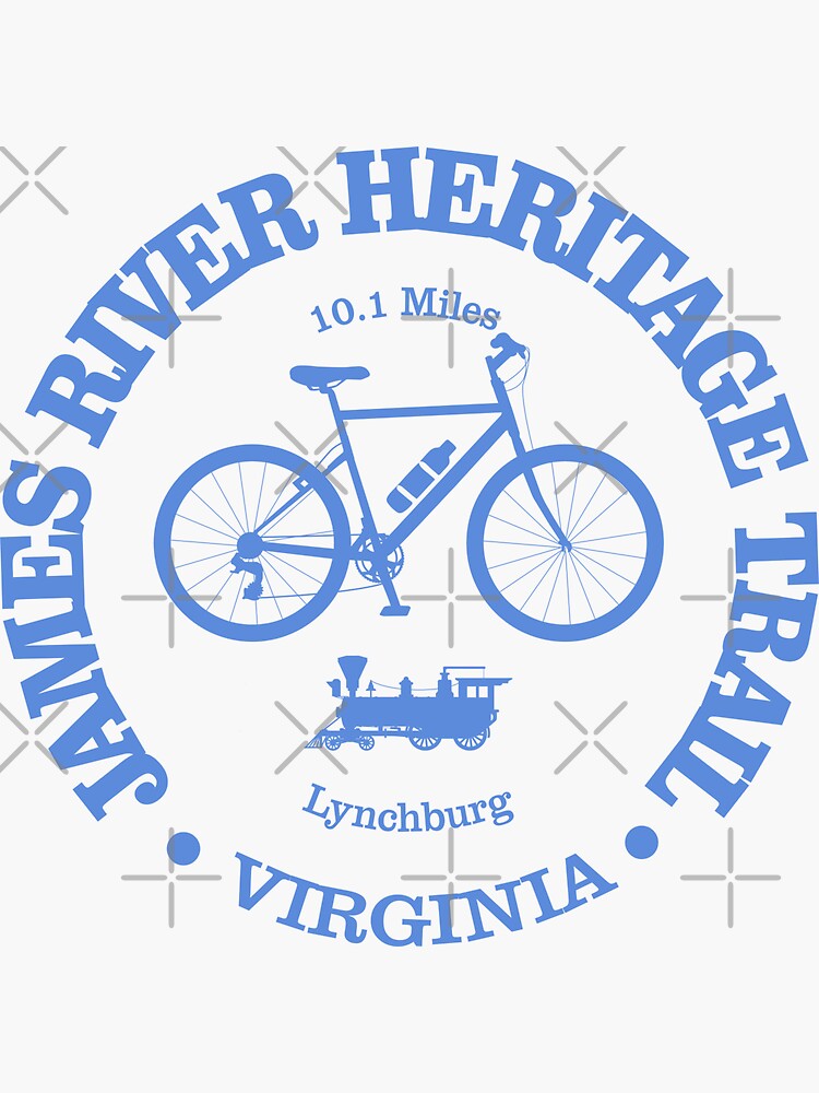"James River Heritage Trail (cycling)" Sticker for Sale by curranmorgan ...