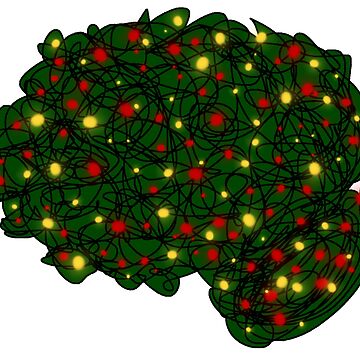 "Christmas Festive Cute Holiday Brain Psych Psychology Neuro Neurology ...