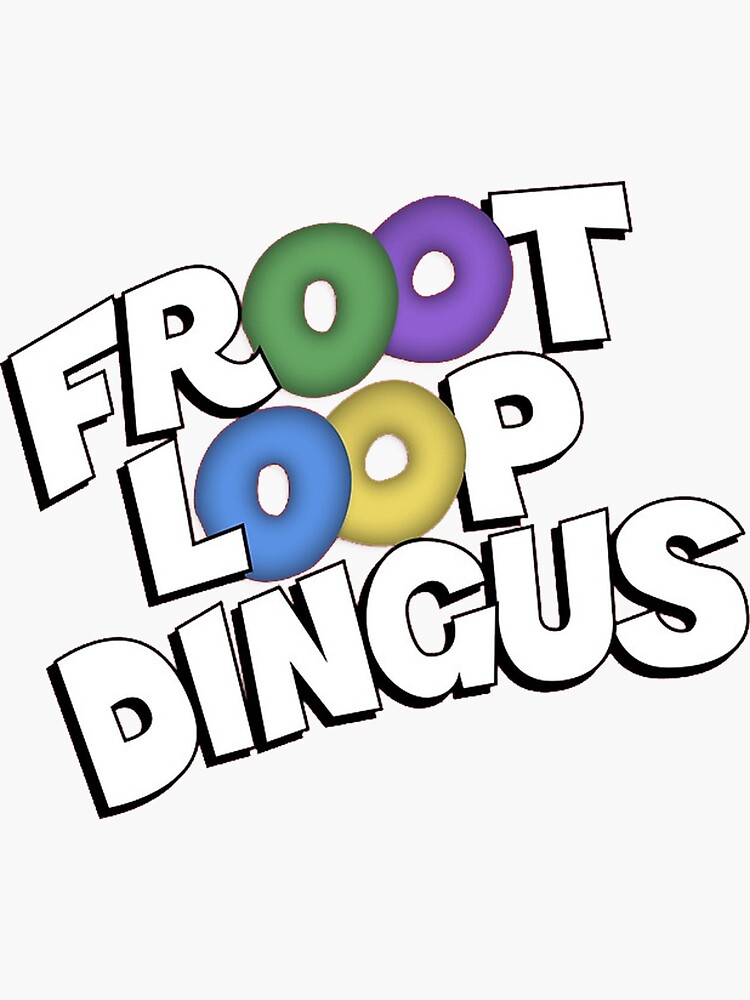"Funny Fruit Loop Dingus Zack" Sticker for Sale by greenorchid | Redbubble
