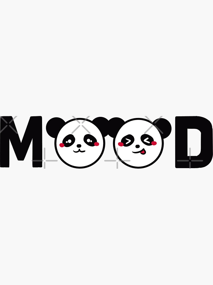 "Panda Mood" Sticker for Sale by pandy-mood | Redbubble