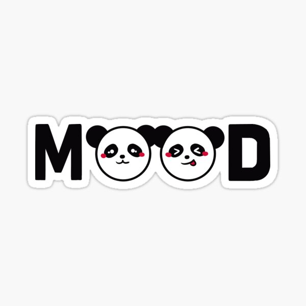 "Panda Mood" Sticker for Sale by pandy-mood | Redbubble
