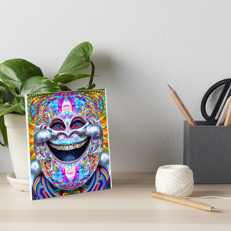 "Alien Cheshire Cat - Trippy Psychedelic Art" Art Board Print for Sale ...
