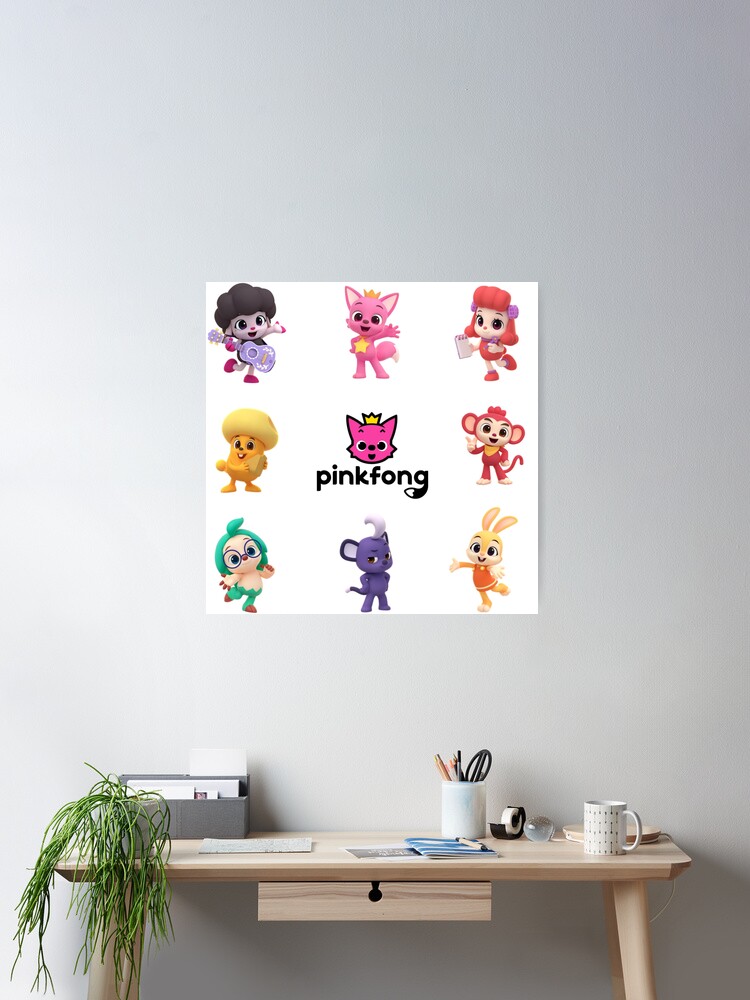Póster for Sale con la obra «Estilo de patrón de Pinkfong y sus amigos ...
